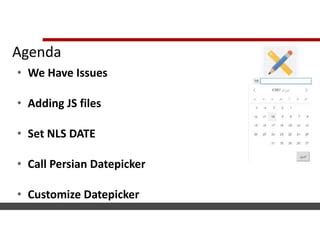 Persian Datepicker For Oracle APEX PPT