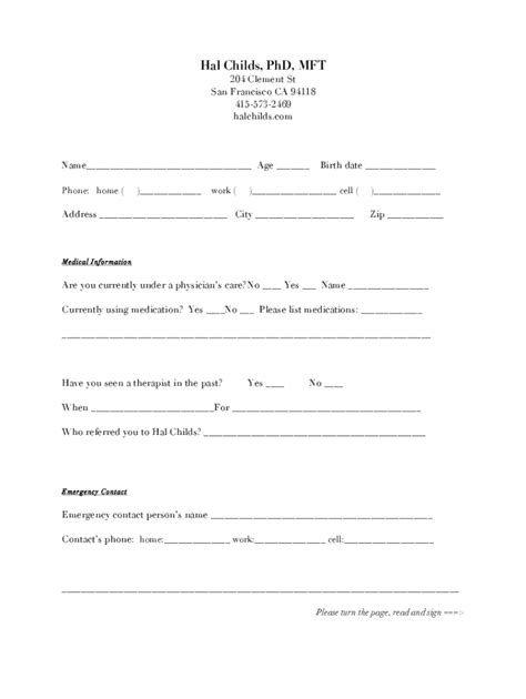 Fillable Online New Client Info Fillout Formdoc Fax Email Print