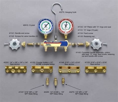 Ac Manifold Gauges Professional Complete Hvac Diagnostic Tool Kit