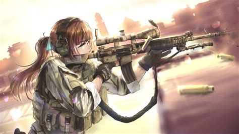 Anime Gun Girl Wallpaper