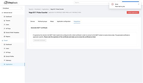 mqtt integration error integrations chirpstack community forum