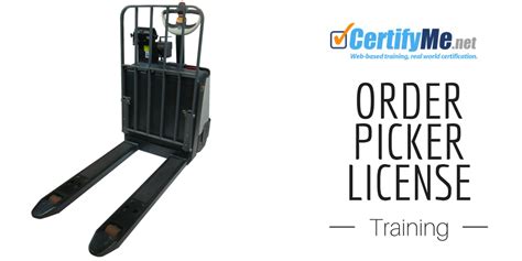 Order Picker Training And Certification Online Today