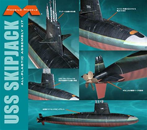 Uss Skipjack Submarine 172 Moebius Over 40 Inches Long Scale Model