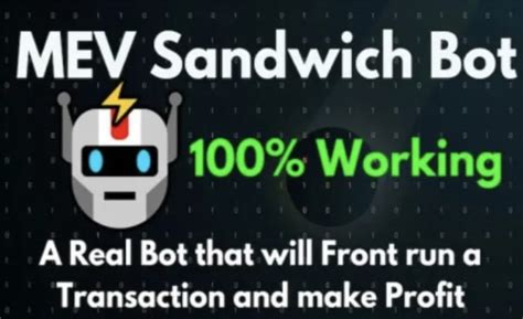 build mev bot sandwich bot pancake swap bot front running bot and