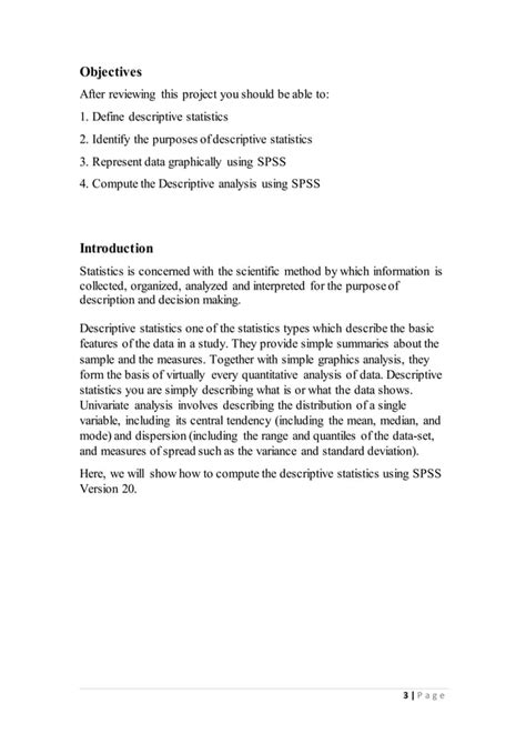 Descriptive Statistics Spss Docx Science