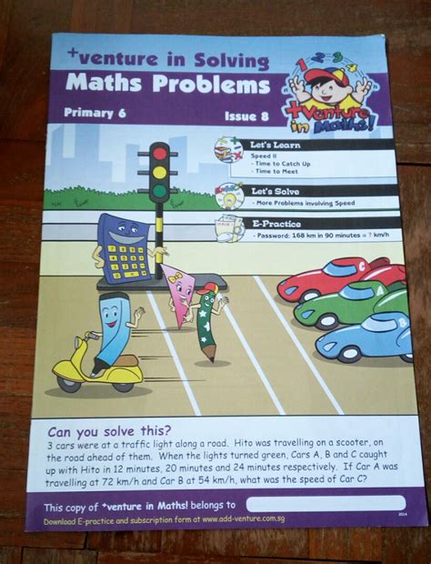 Primary School P6 Venture In Solving Maths Problems Issue 8 Psle Mathematics Hobbies And Toys
