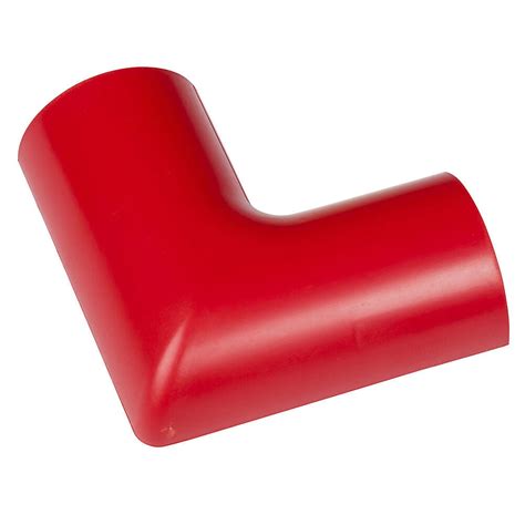 30mm X 15mm Red Clip Over Flat Corner Bend Trunking Adapter 90 Degree Conduit