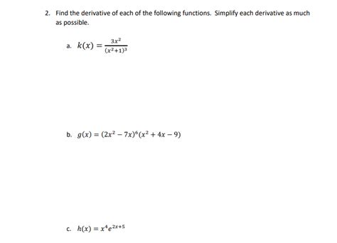 Solved 1 Find Each Of The Following Limits Analytically