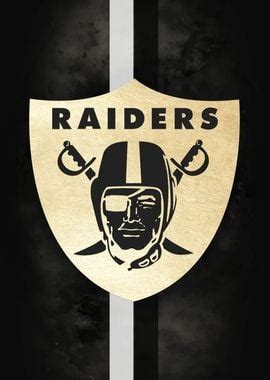Las Vegas Raiders Poster Picture Metal Print Paint By Brown Agatha