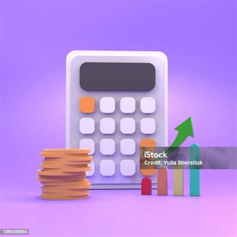 성장 계산기 및 그래프 자산 과 투자의 성장의 개념 3d 렌더링 경제에 대한 스톡 사진 및 기타 이미지 경제 계산기 그래프 Istock