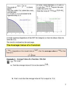 AP Calculus Unit 8 Reflecting The New CED Guided Practice Class Notes