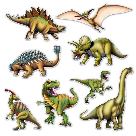 Cutout Set Dinosaurier 8 Teilig Dinosaur Images Dinosaur Cut Outs