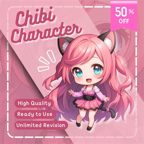 Custom Chibi Character Custom Chibi Commission Chibi Fanart High Quality Custom Chibi