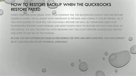 Ppt Heres Everything You Need To Learn About Quickbooks Restore Failed Powerpoint