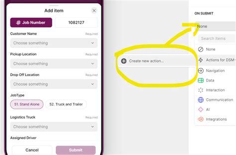 on submit does it over ride the default set column values ask for