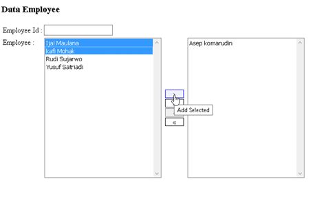 Membuat Dual List Box Dengan HTML Dan Jquery Pojok Code