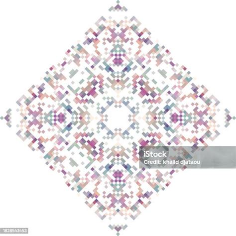 추상 픽셀 아트 배경입니다 벡터 일러스트 레이 션입니다 인사말 카드 배너 전단지 및 포스터를 위한 디자인 요소 0명에 대한 스톡