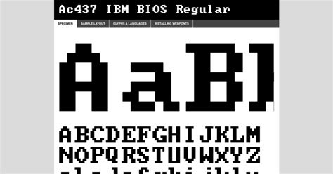 Ac IBM BIOS Regular Specimen