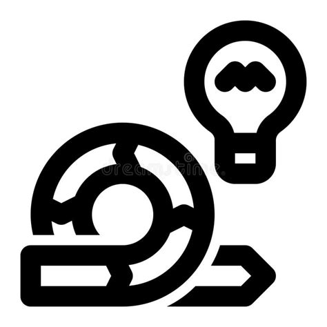 Agile Initiation Idea Concept Outline Icon Stock Vector Illustration Of Presentation Icon