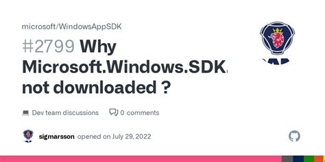 Why Microsoftwindowssdknetref Not Downloaded · Microsoft Windowsappsdk · Discussion 2799