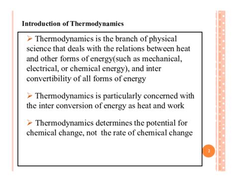 Pdf Introduction Of Thermodynamics