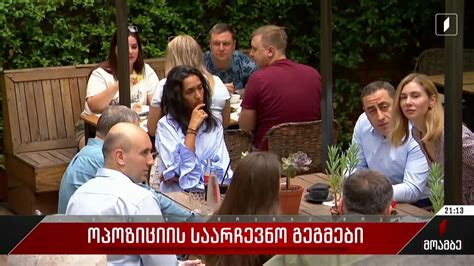 ოპოზიციის საარჩევნო გეგმები Youtube