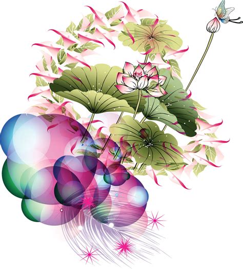 リアルタッチな花のイラストフリー素材No 129シャボン蓮つぼみ