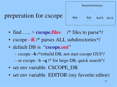 Ppt Ctags Cscope Powerpoint Presentation Free Download Id4769221