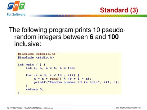 Ppt Programming Fundamentals Using C Standard Library Powerpoint