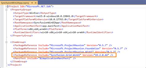 install syncfusion winui nuget packages syncfusion