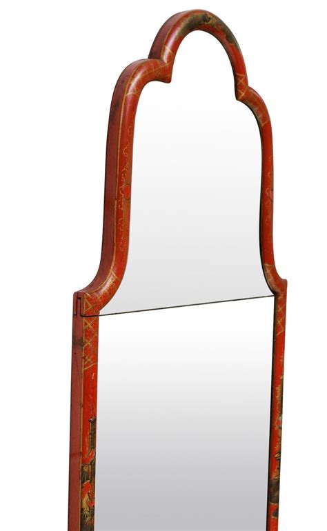 Fine Queen Anne Style Japanned Mirror At 1stdibs