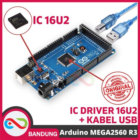Jual Arduino Mega 2560 R3 Atmega 16u2 Compatible Board Plus Usb Kabel