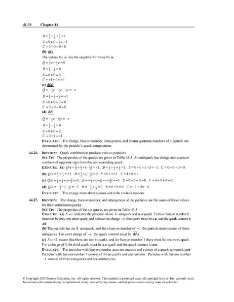 Chapter 44 Quark Composition And Quantum Numbers University Physics