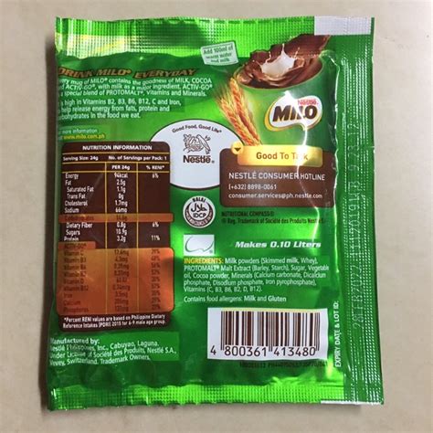 Milo Sachet Nutrition Facts Besto Blog