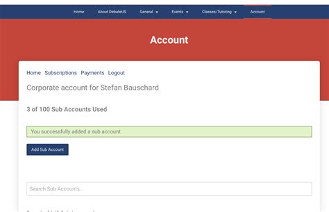 Adding Additional Users Debateus