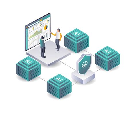 Premium Vector Advanced Server Analysis Using Artificial Intelligence