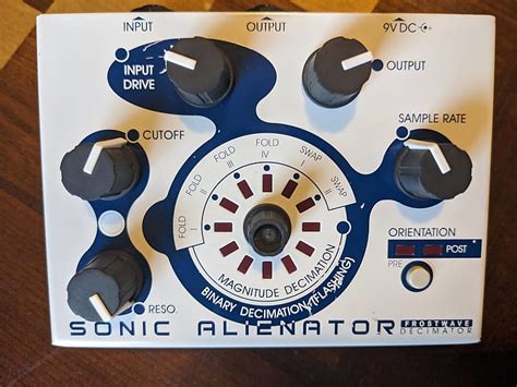 Frostwave Sonic Alienator Bit Crusher And Low Pass Filter Pedal Reverb