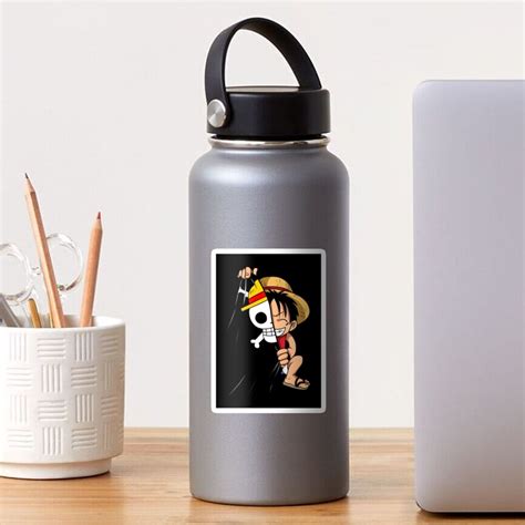 Monkey D Luffy Pirate Flag Sticker For Sale By Rolandocarbon Redbubble