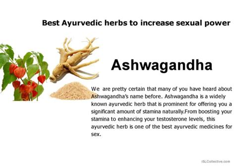 Best Ayurvedic Herbs To Increase Sex… Español Ele Powerpoints