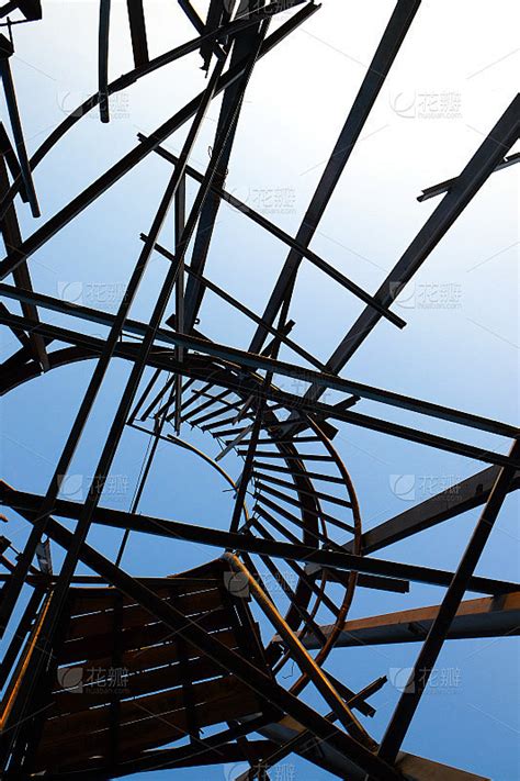 工地上的大木结构住宅