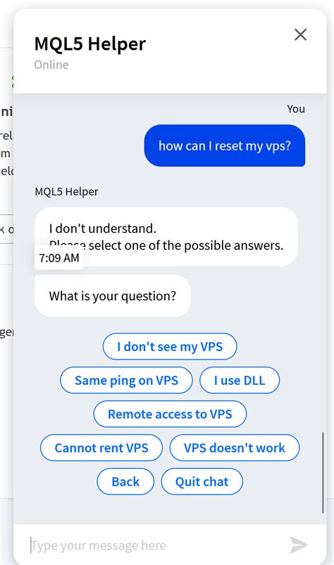 How To Resetclear A Mql5 Vps Real Account General Mql5
