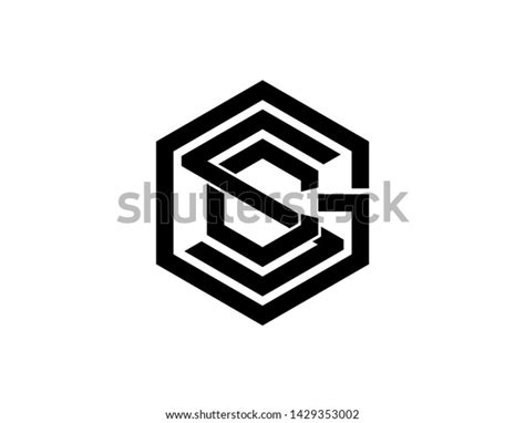 Gsc Original Monogram Logo Design Stock Illustration 1429353002