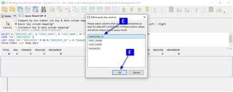Compare Custom Query Results Ks Db Merge Tools For Oracle