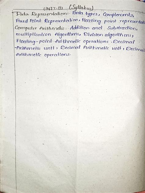 Coa Unit 3 Notes Pdf