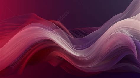 Wave Dynamic Curve Red Decoration Powerpoint Background For Free