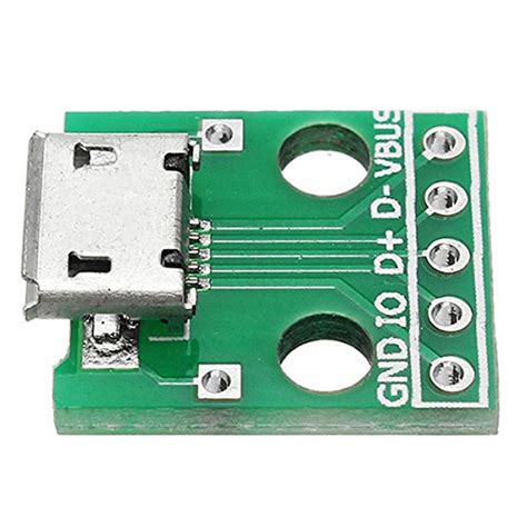 Micro Usb Type B Mike Patch Straight Plug Adapter Plate Welding Head