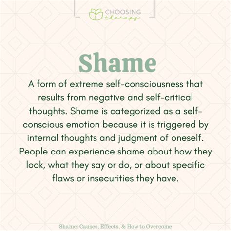 Shame Definition Examples Causes How To Cope Artofit