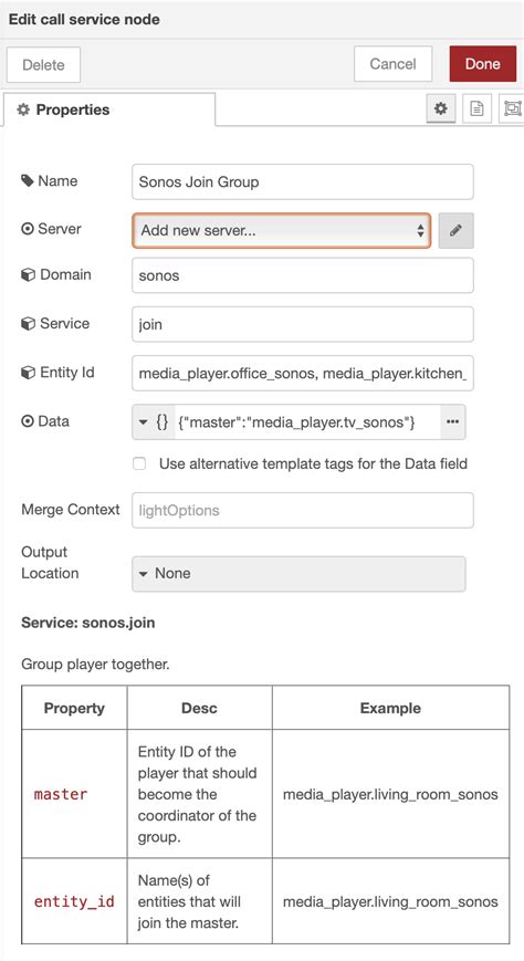 Group Sonos Speakers Using Node Red Node Red Home Assistant Community