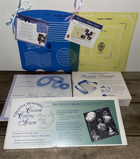 Creative Memories Lot 12” Cutting System Ovals Trimmer Corner Borders