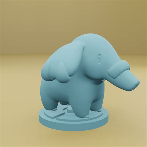 🐉 Pokemon No 231 232 Phanpy Donphan・ Stl File For 3d Printing・cults